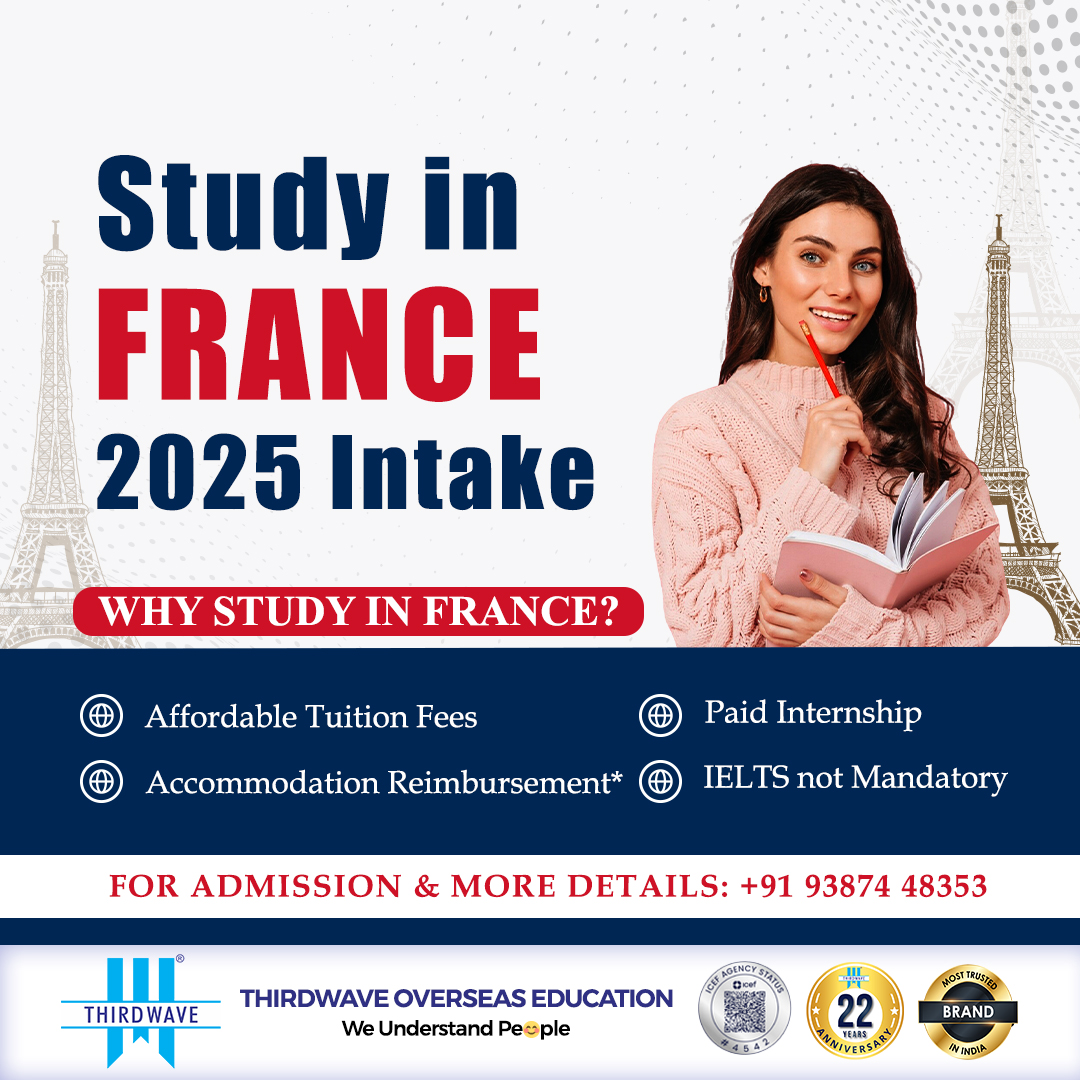 Study in France – Admission for Feb 2025 Intake - Thirdwave Overseas ...
